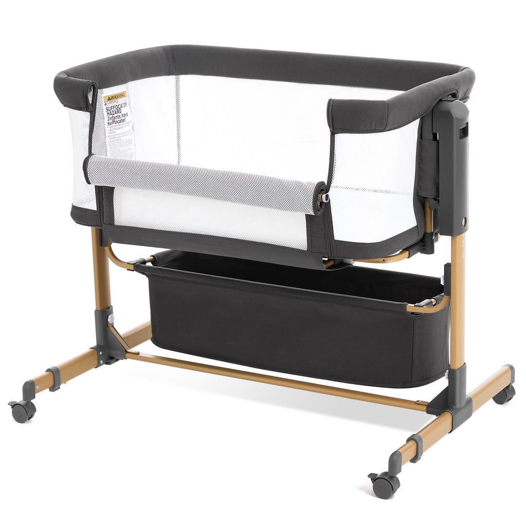 Taylengrow Baby Bassinet,3 in 1 Rocking Bedside Sleeper,6 Height Adjus