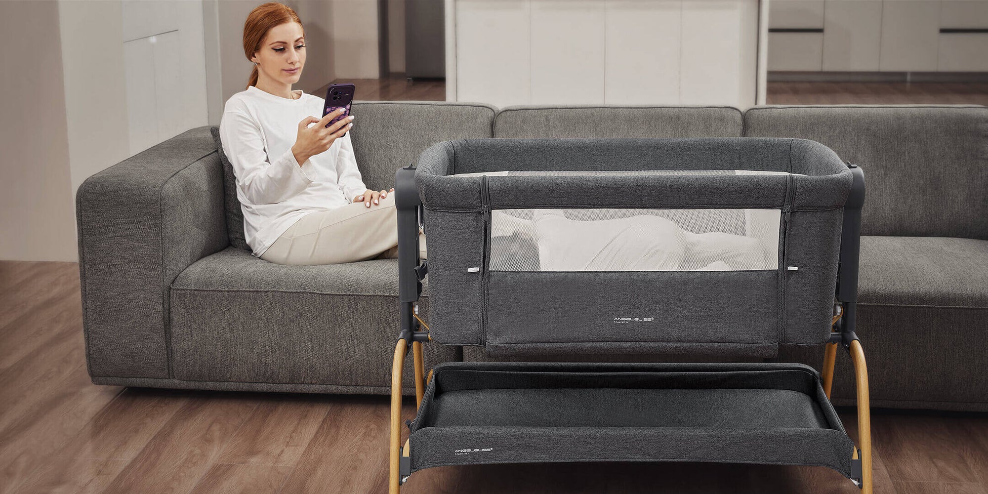 Angelbliss® Baby Bassinet,Bouncer,Playpen,Swing and More!