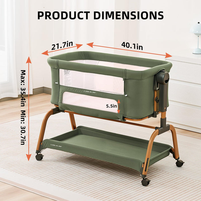 3-in-1 Baby Rocking Bassinet, portable crib BN03