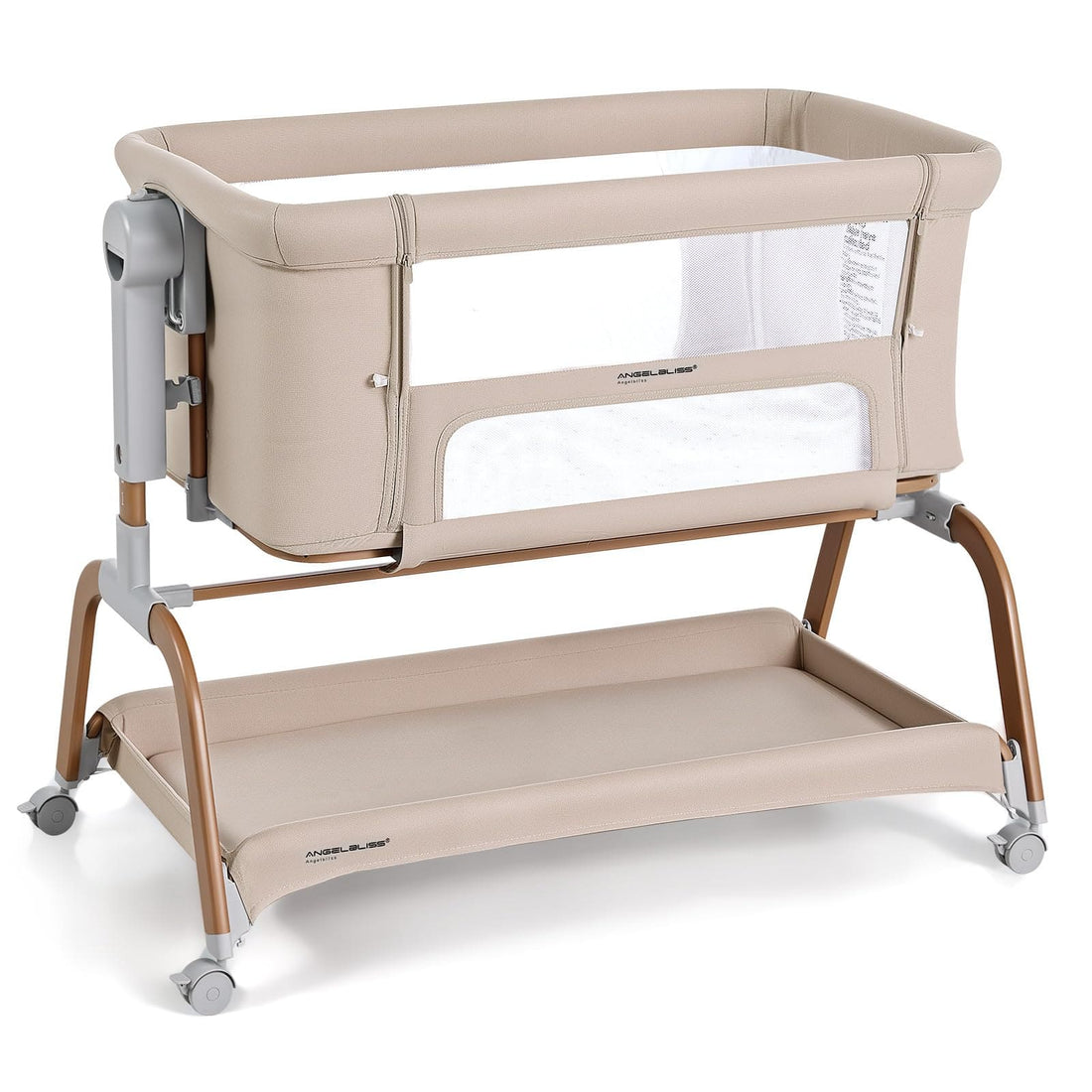3-in-1 Baby Rocking Bassinet, portable crib BN03