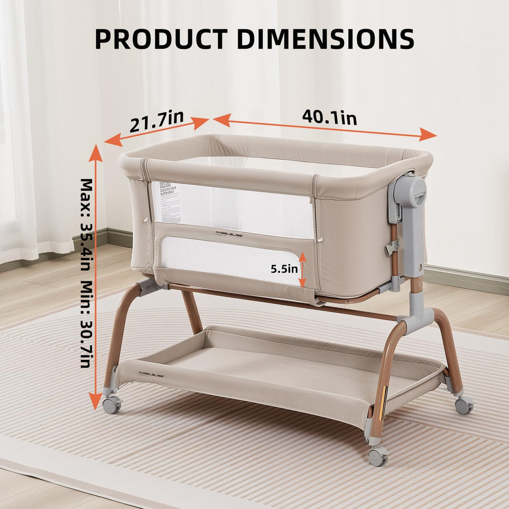3-in-1 Baby Rocking Bassinet, portable crib BN03