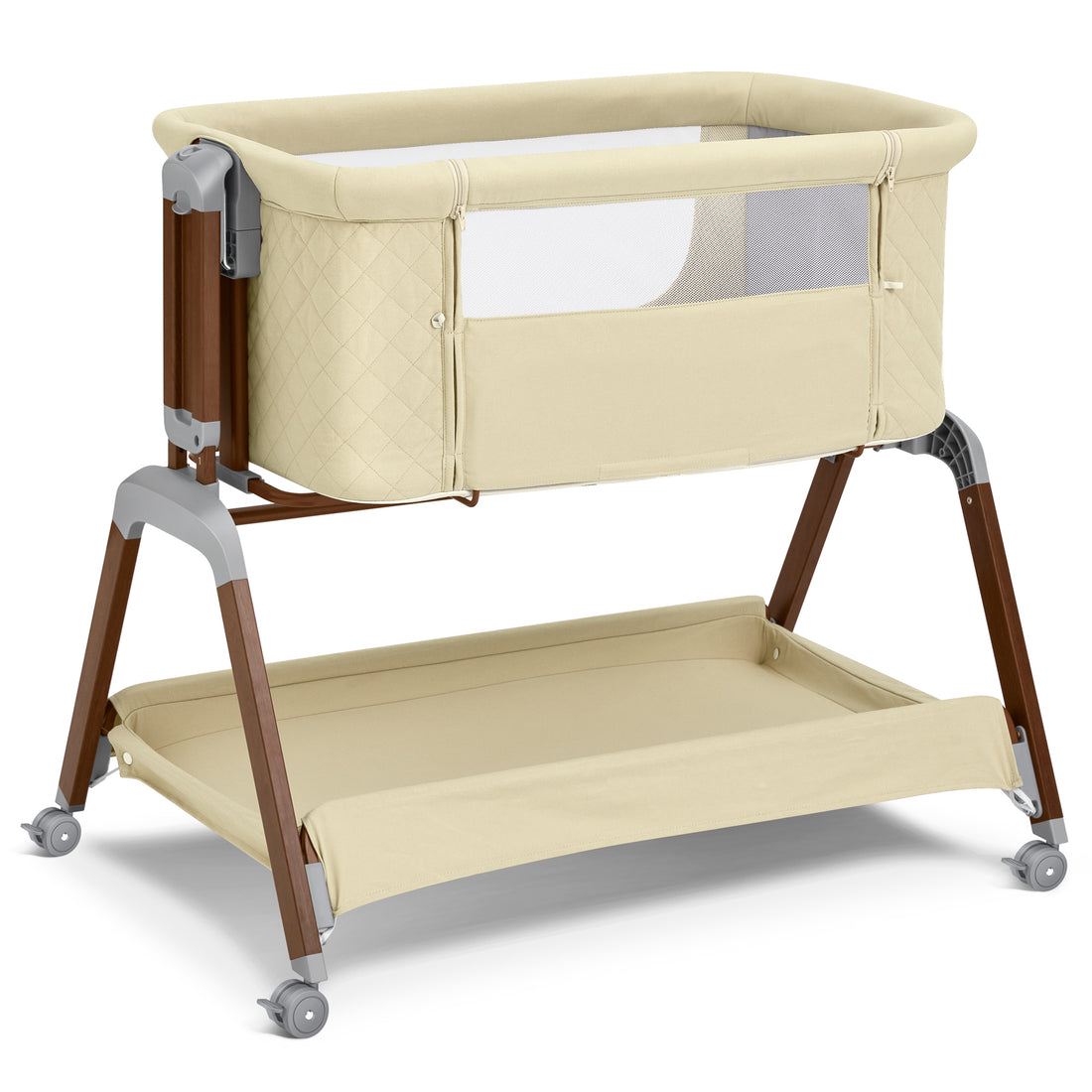 Baby Rocking Bassinets 6-Levels Hight with Mattress BN08